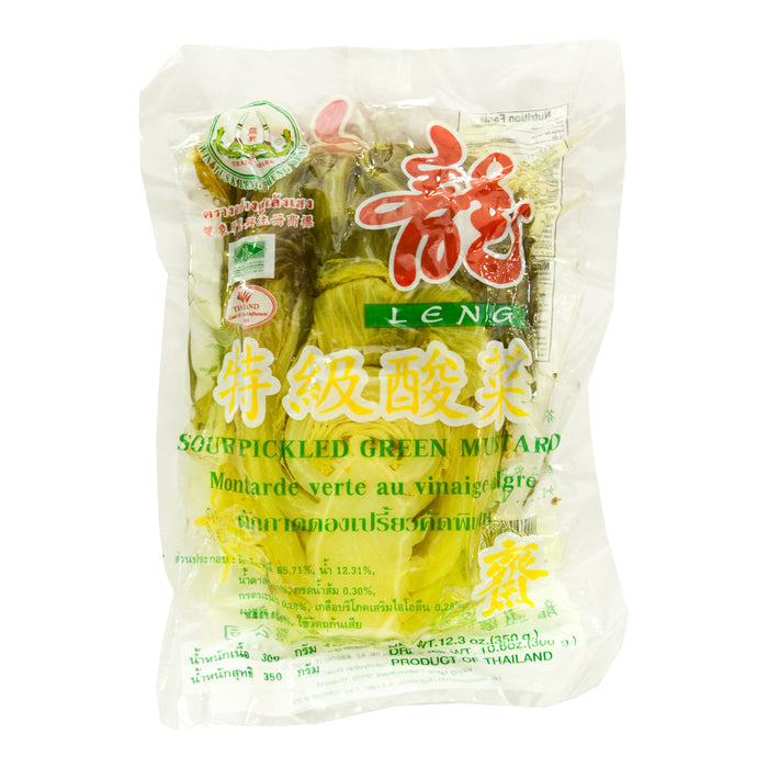 Thai Sour Pickled Mustard Green (350g) by Leng Heng – Thai Food Online (authentic Thai supermarket)