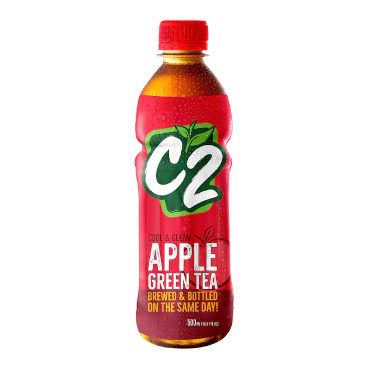 Green Tea Drink Apple Flavour 500ml by C2 Cool & Clean – Thai Food ...
