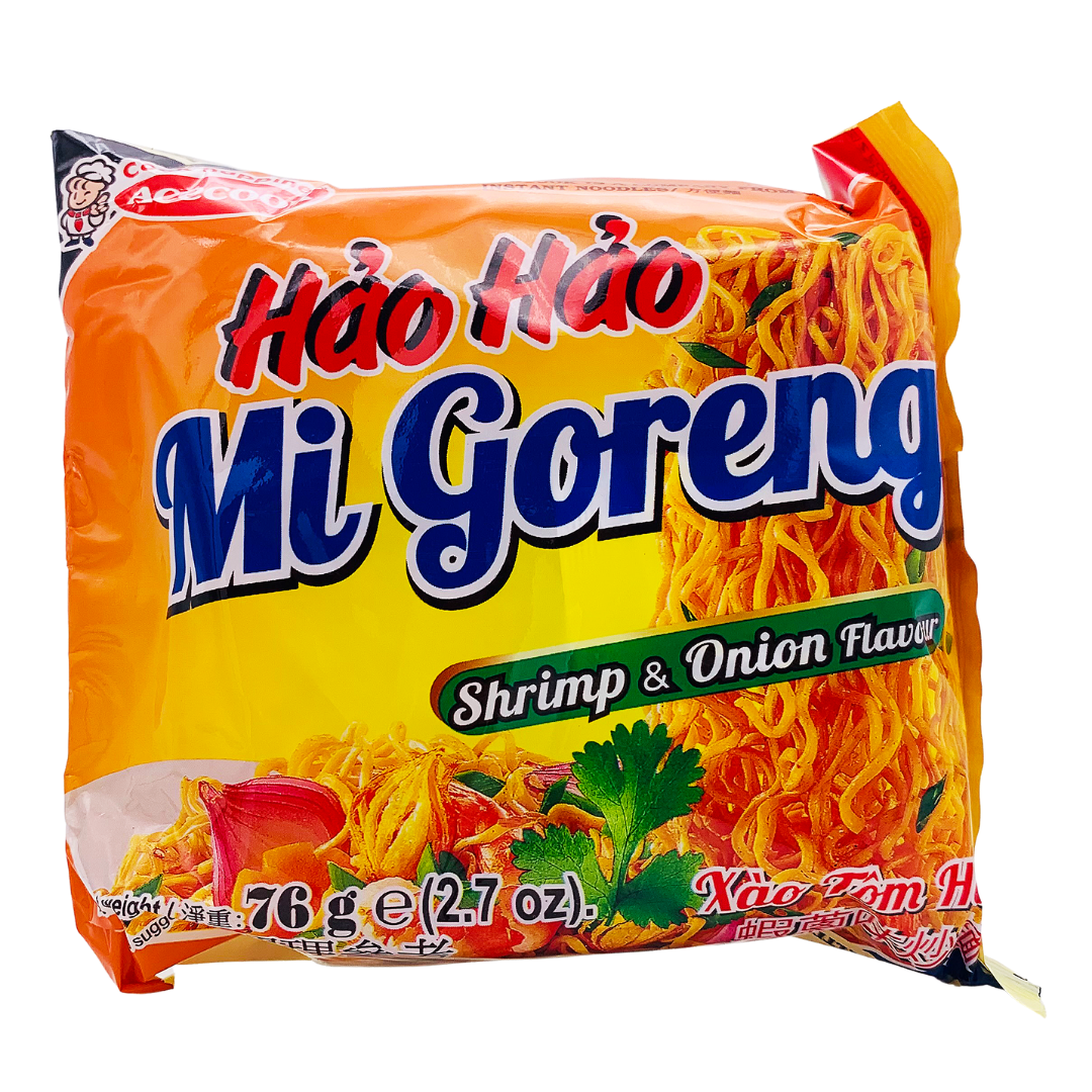 Mi Goreng Shrimp and Onion Flavour Instant Noodles 76g by Hao Hao ...