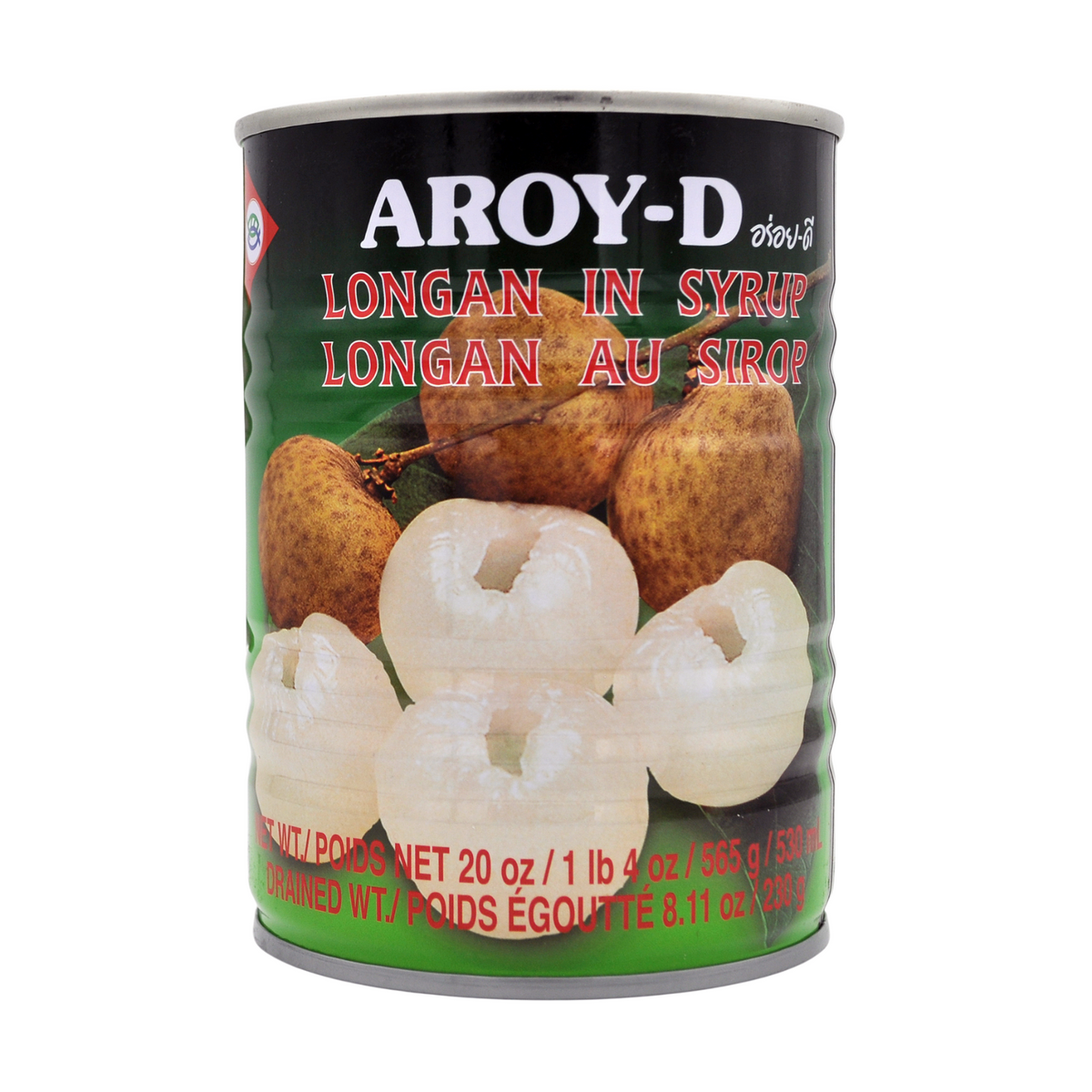 Thai Longan in Syrup (565g can) by Aroy-D – Thai Food Online (authentic ...
