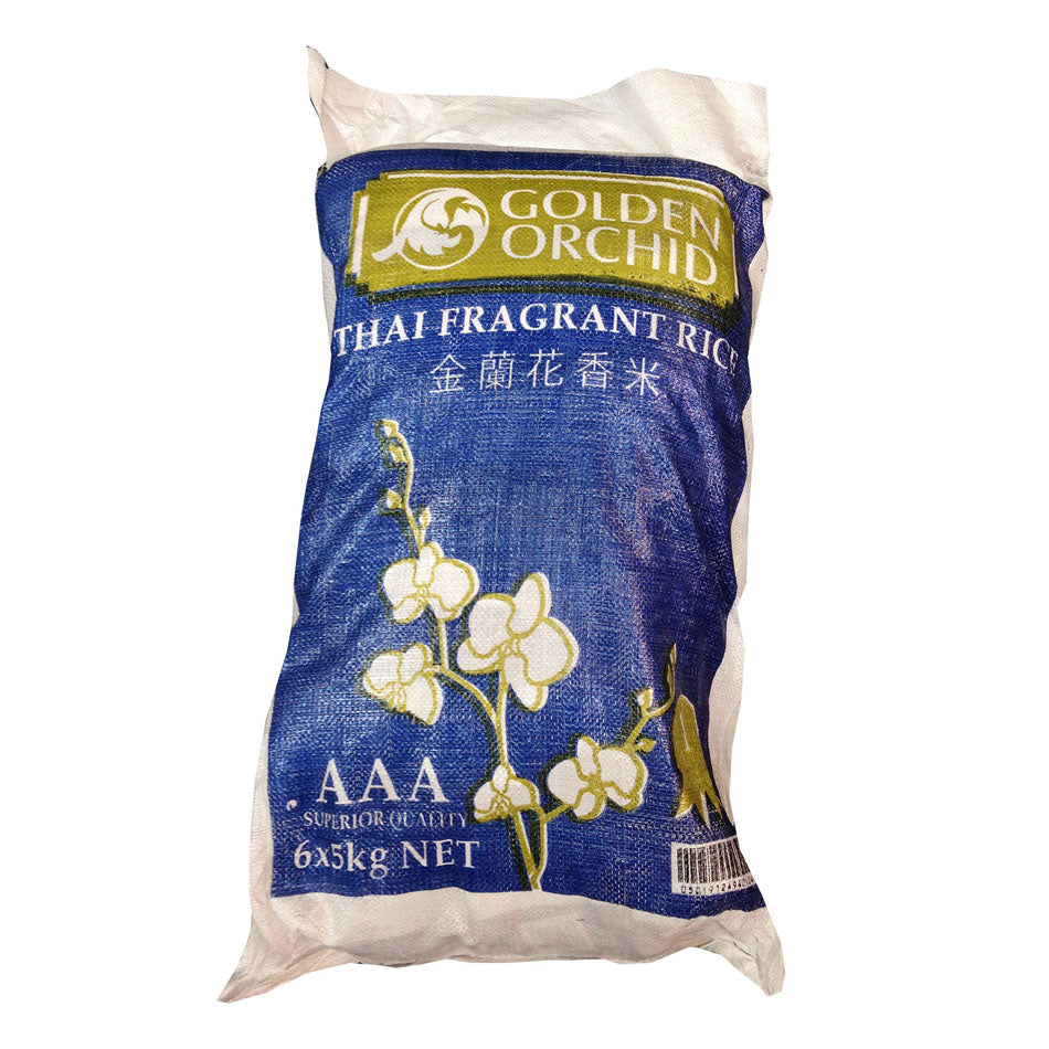 Fragrant Thai Jasmine rice 5kg by Golden Orchid – Thai Food Online ...