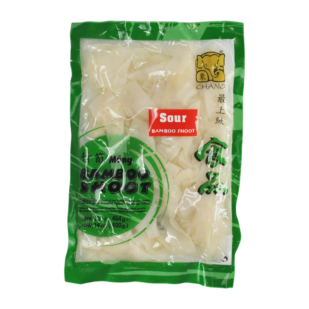 Thai bamboo shoot (vacuum pack) sour sliced 454g by Chang – Thai Food ...