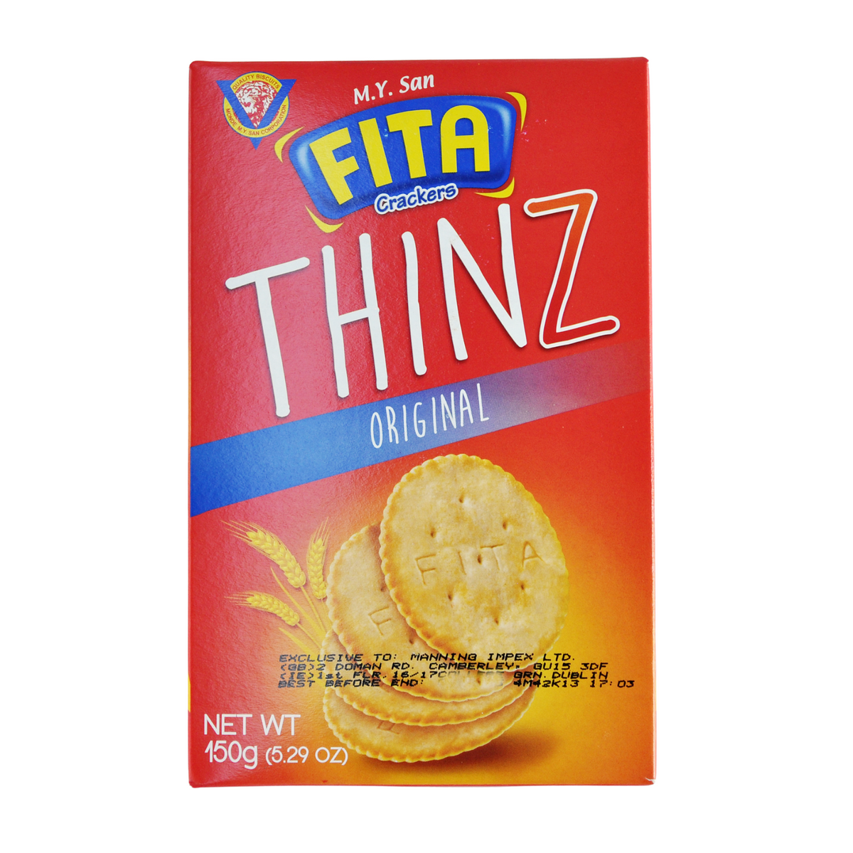 Filipino biscuits (crackers) Thinz original 150g by Fita – Thai Food ...