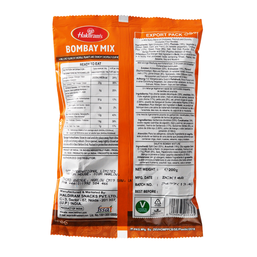Bombay Mix 200g by Haldirams – Thai Food Online (authentic Thai ...