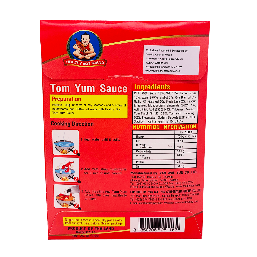 Tom Yum Stir Fry Sauce 50g by Healthy Boy – Thai Food Online (authentic ...