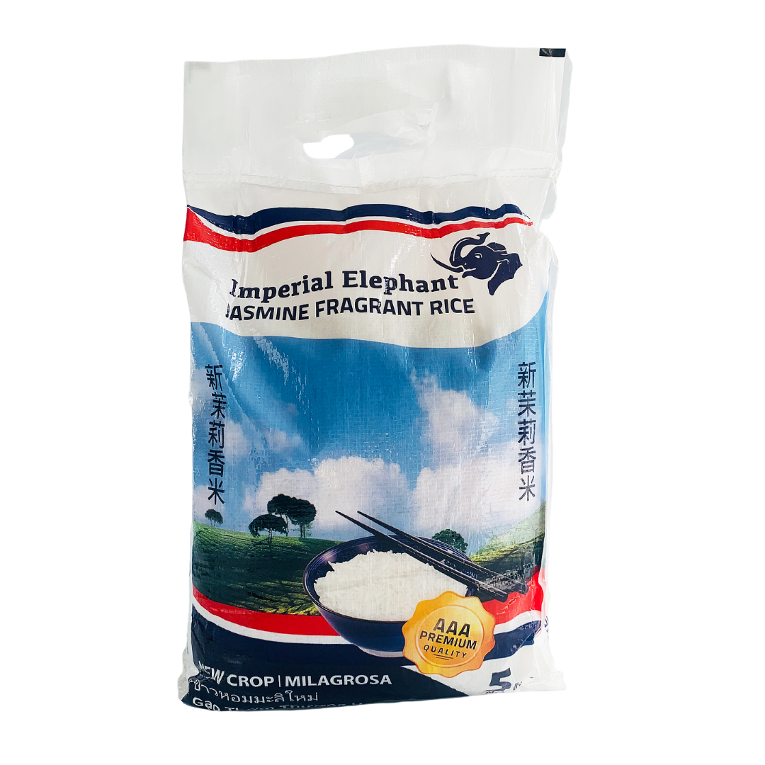 Jasmine Rice 5kg by Imperial Elephant – Thai Food Online (authentic ...