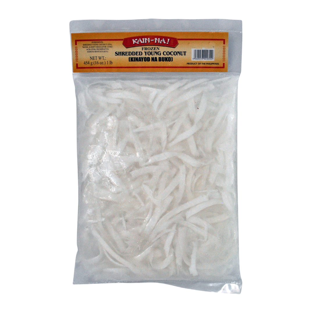 Filipino frozen shredded young coconut (buko) 454g by Kain-Na – Thai ...