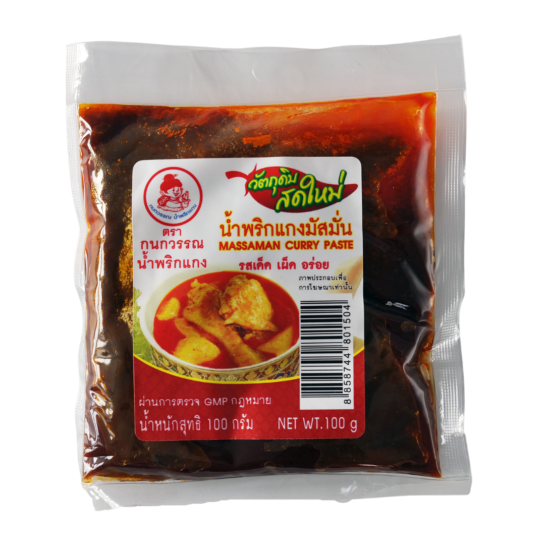 Massaman Curry Paste 100g packet by Kanokwan – Thai Food Online ...