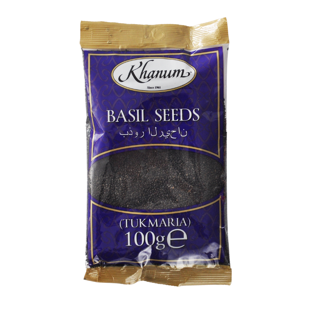 Basil Seeds (Tukmaria) 100g by Khanum – Thai Food Online (authentic ...