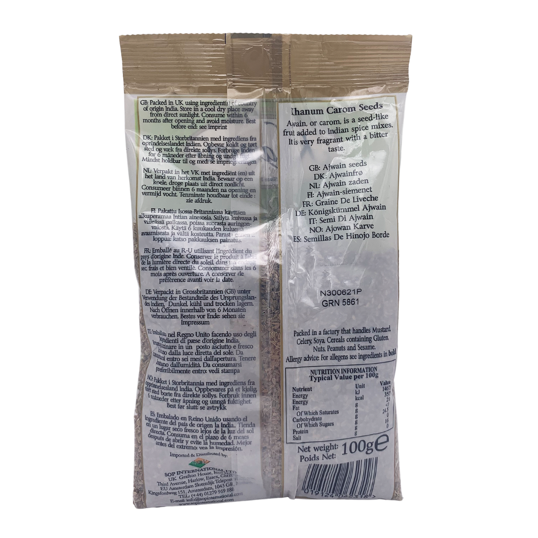 Carom Seeds (Ajwain) 100g by Khanum – Thai Food Online (authentic Thai ...