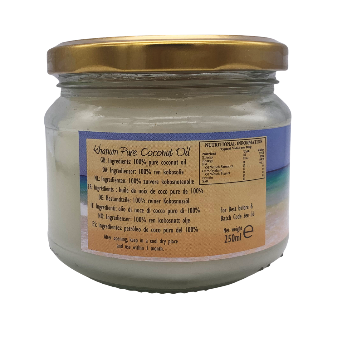 Coconut Oil 250ml by Khanum – Thai Food Online (authentic Thai supermarket)