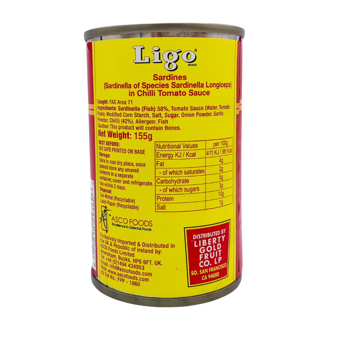 Sardines in Chilli and Tomato Sauce 155g by Ligo – Thai Food Online ...