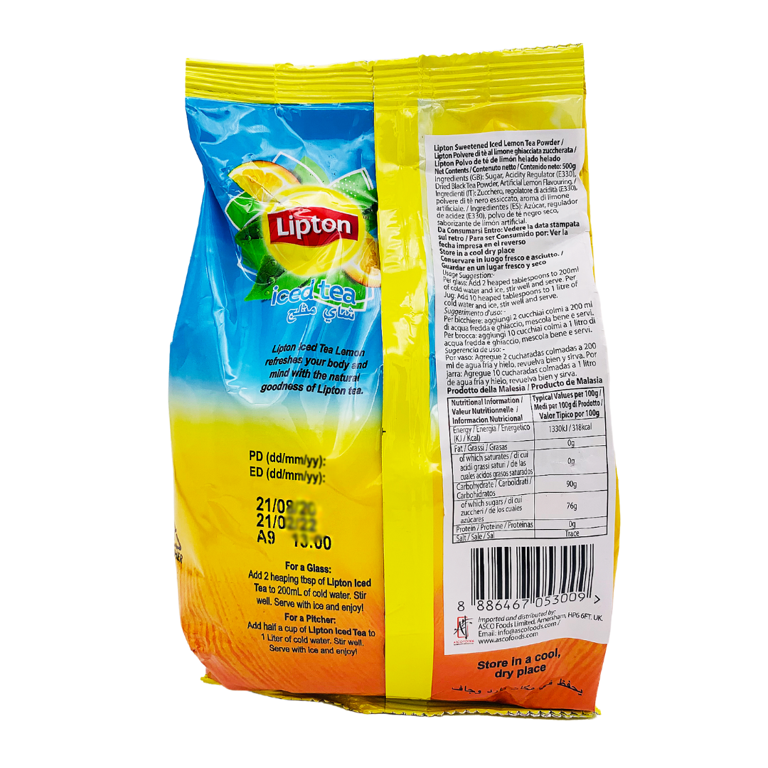 Lemon Flavoured Iced Tea Powder 500g by Lipton – Thai Food Online ...