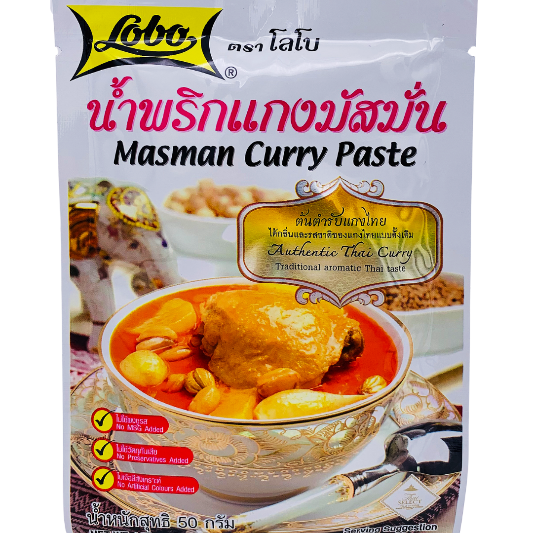 Masman Curry Paste 50g small packet by Lobo – Thai Food Online ...