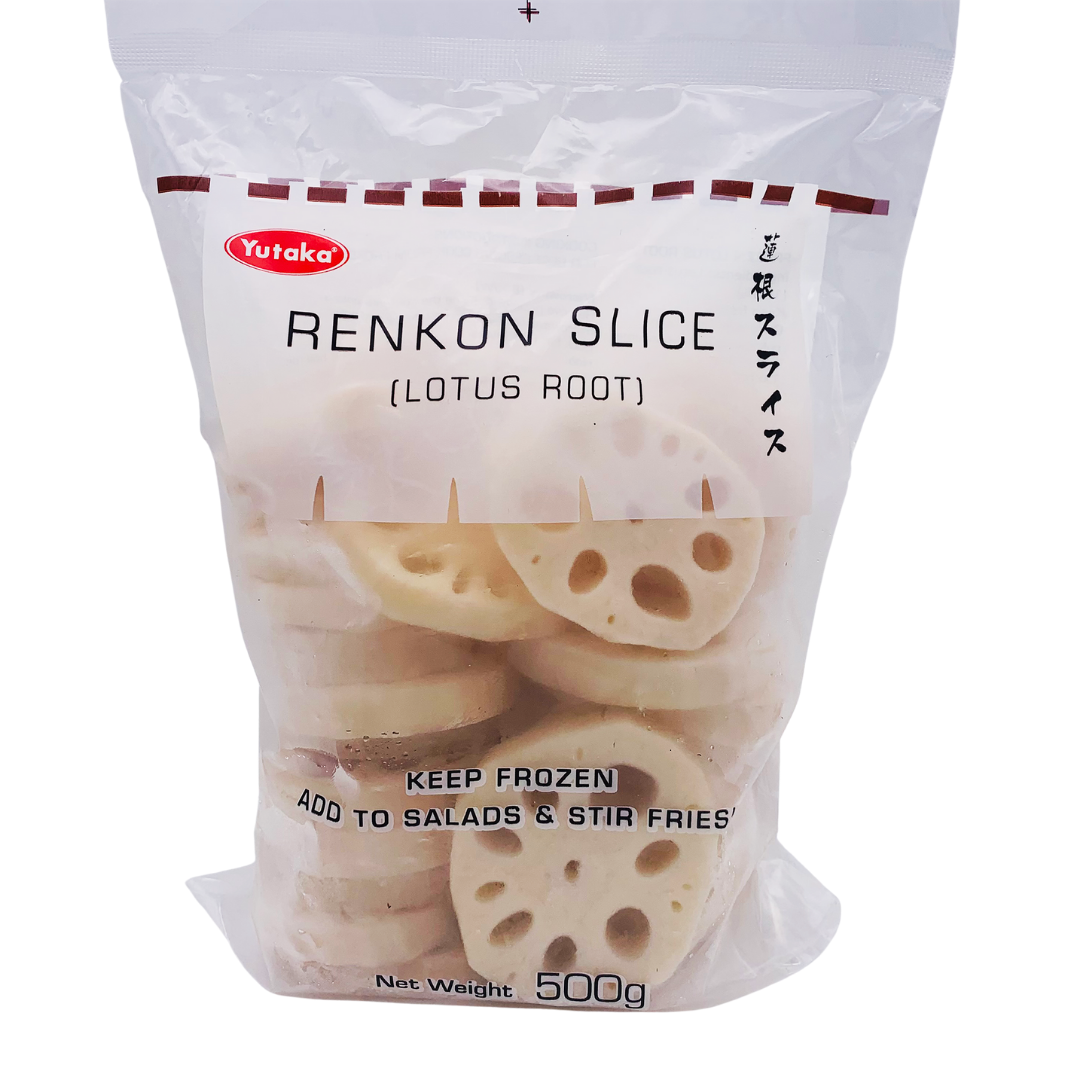 Frozen Renkon Lotus Root Slices 500g by Yutaka – Thai Food Online ...