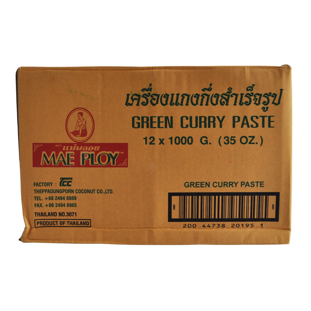 12 x 1kg (12kgs) Thai Green Curry Paste by Mae Ploy – Thai Food Online ...
