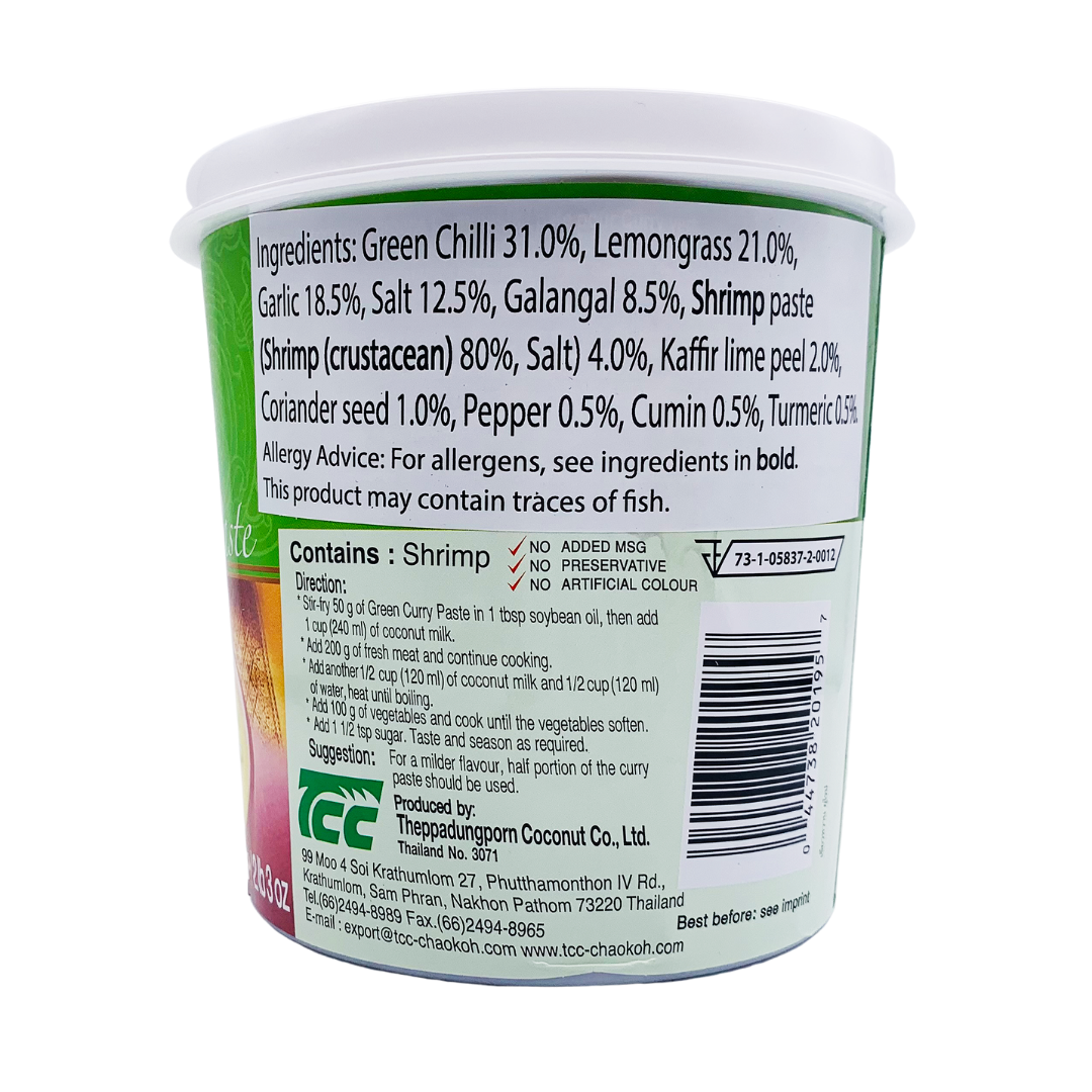 Green Curry Paste 1kg Large Tub by Mae Ploy – Thai Food Online ...