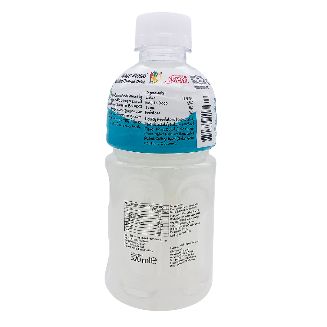 Pina Colada Flavour Nata De Coco Drink 320ml by Mogu Mogu – Thai Food ...
