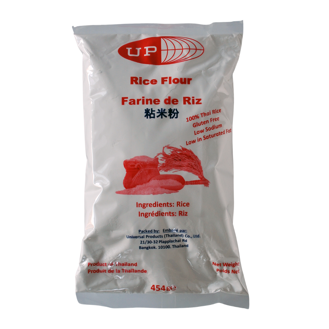 Thai White Rice Flour (454g) by UP – Thai Food Online (authentic Thai ...