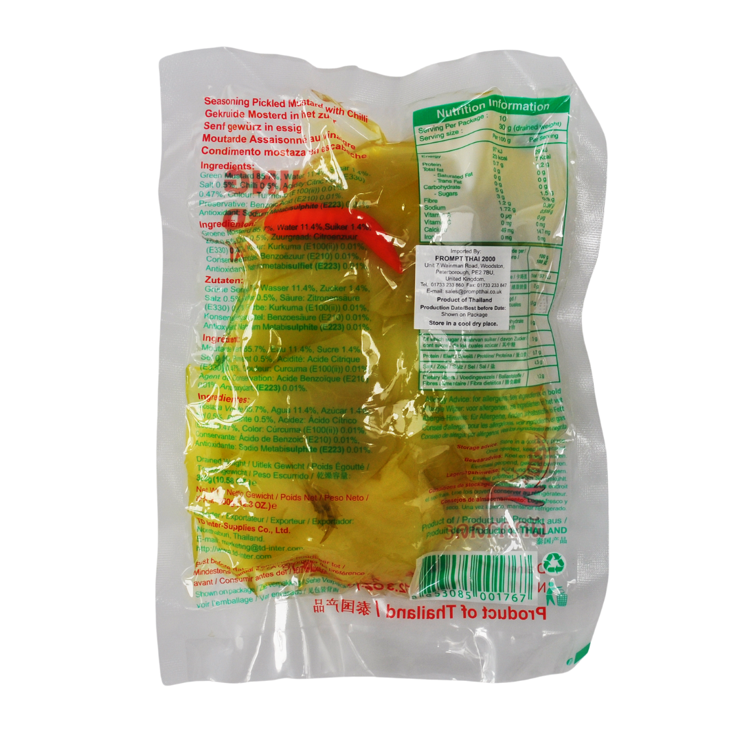 Thai Sour Mustard Greens with Chilli (Vacuum Packed) 350g by XO – Thai ...