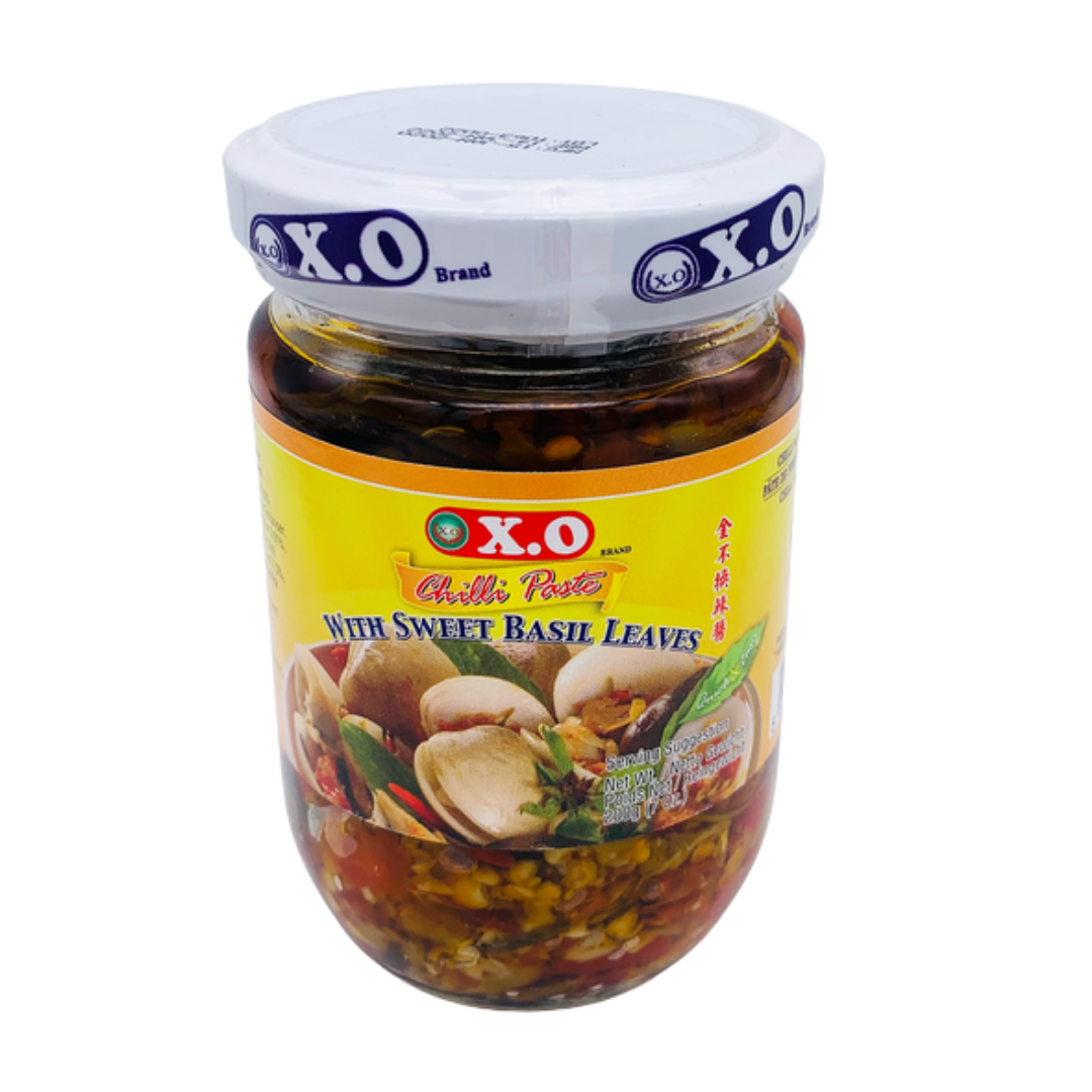 Thai Chilli Paste with Sweet Basil Leaves 227g by XO – Thai Food Online ...