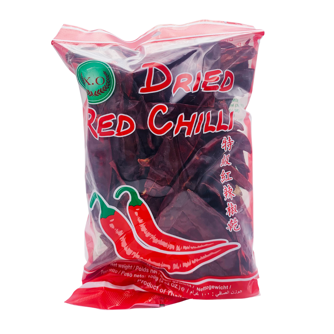 Dried Large Red Chilli (without stem) 100g by XO – Thai Food Online ...