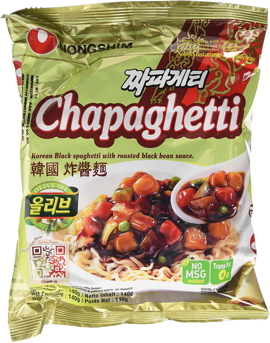 Chapagetti Chajangmyun Instant Noodles 140g by Nongshim – Thai Food ...