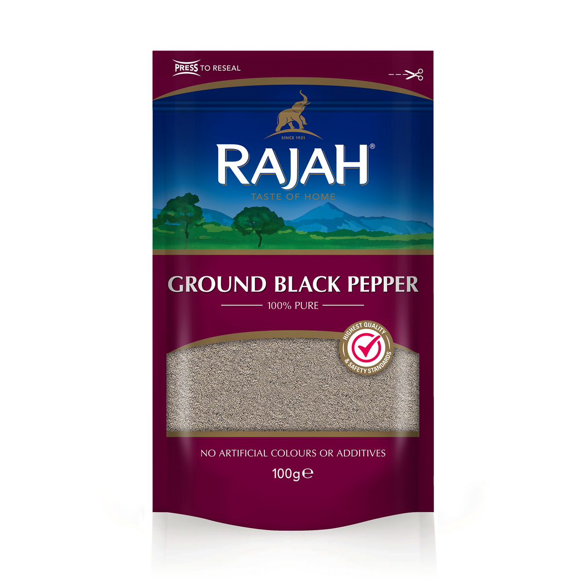Ground Black Pepper 100g by Rajah – Thai Food Online (authentic Thai ...