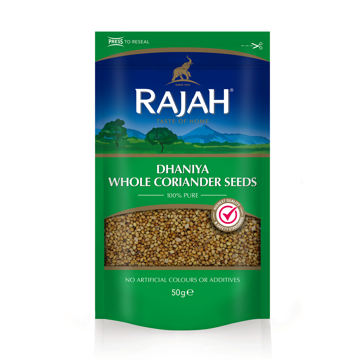 Whole Dhaniya Coriander seeds 50g by Rajah – Thai Food Online ...