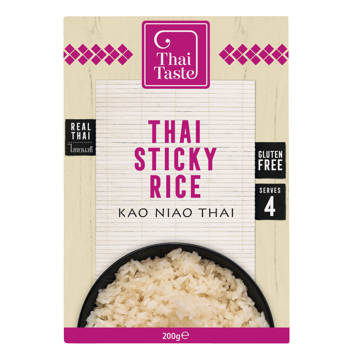 Thai sticky rice (kao niao thai) 200g by Thai Taste – Thai Food Online ...