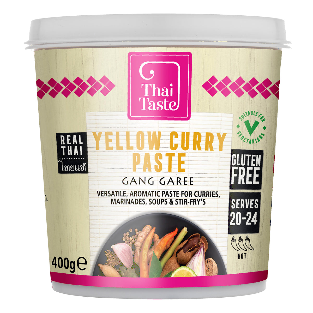 Thai yellow curry paste (gang garee) 400g by Thai Taste – Thai Food ...